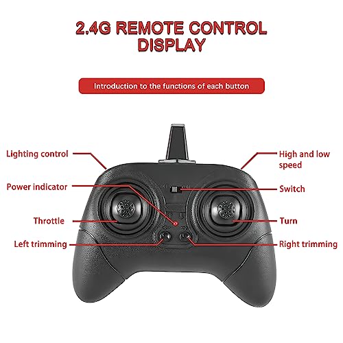 Mostop RC Plane 2.4Ghz Remote Control Airplane Flying Bird Dragon Plane with 2 Batteries & 6-Axis Gyro Stabilizer, RTF Easy to Fly RC Glider for Beginners Adults Kids Boys…