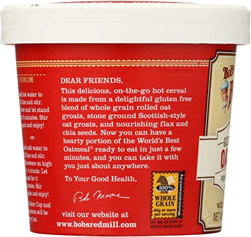 Bob's Red Mill Gluten-Free Apple Cinnamon Oatmeal, 2.36 Ounce, Pack of 12