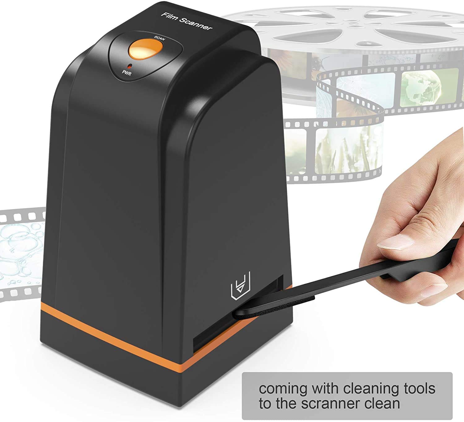 135 Film Slide Scanner Converts Negative,Slide&Film to Digital Photo,Supports MAC/ Windows XP/Vista/ 7/8/10