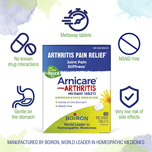 Boiron Arnicare Arthritis Tablets for Arthritis Pain Relief, Joint Soreness, and Rheumatic Pain - 60 Count