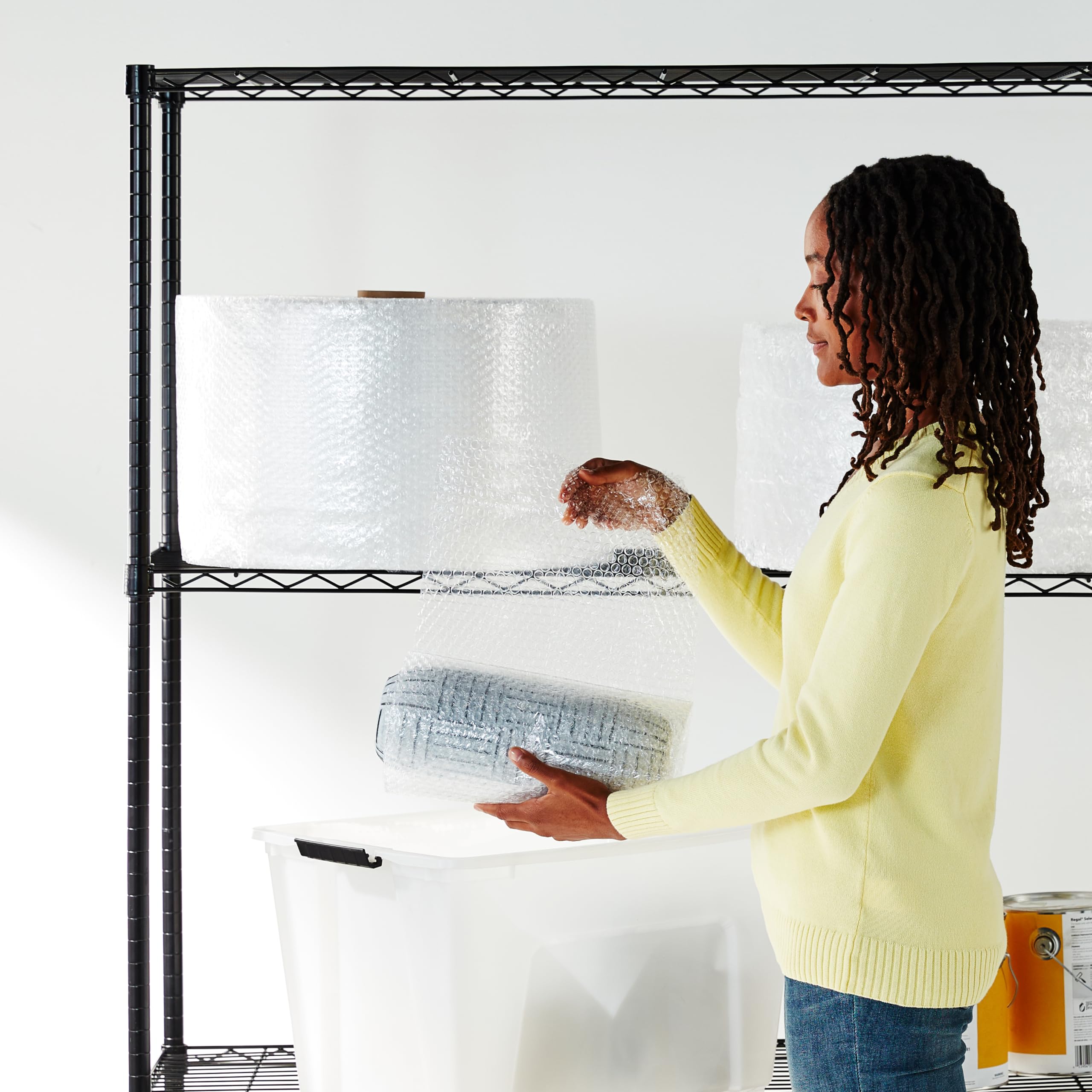 Amazon Basics Perforated Bubble Cushioning Wrap - Small 3/16", 12-Inch x 175-Foot Long Roll