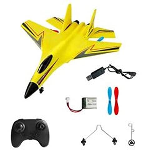 Aquard Duck RC Airplane - Multi-Directional Remote Control Plane with Smart Gyroscope, Anti-Collision Silicone Nose RC Plane, Long Battery RC Glider for Kids and Adults (Yellow)