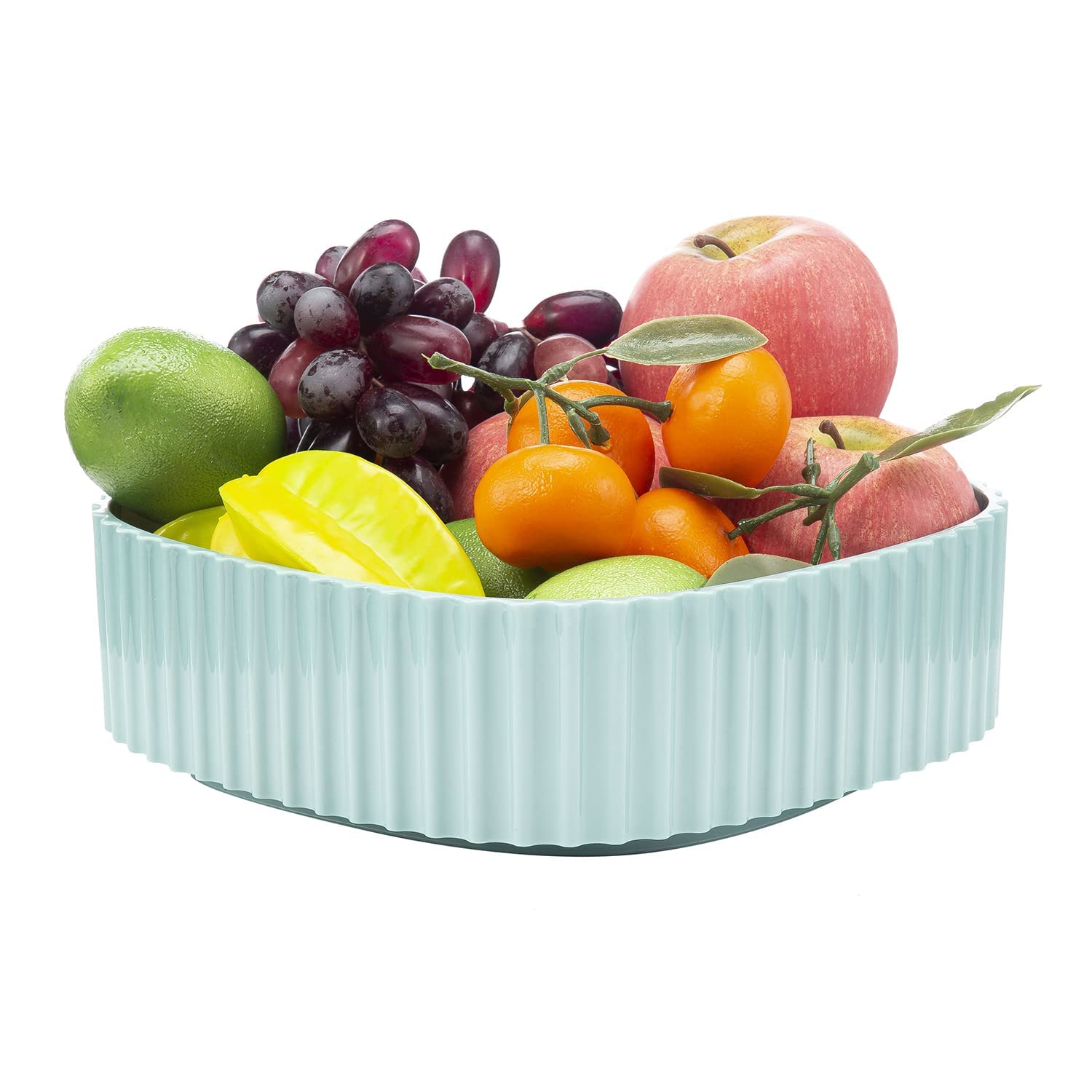 OMODDOS Lazy Susan Turntable for Cabinet,9.5" Plastic Lazy Susan Organizer,Turntable Organizer for Pantry, Countertop, Fridge, Living Room, Bathroom