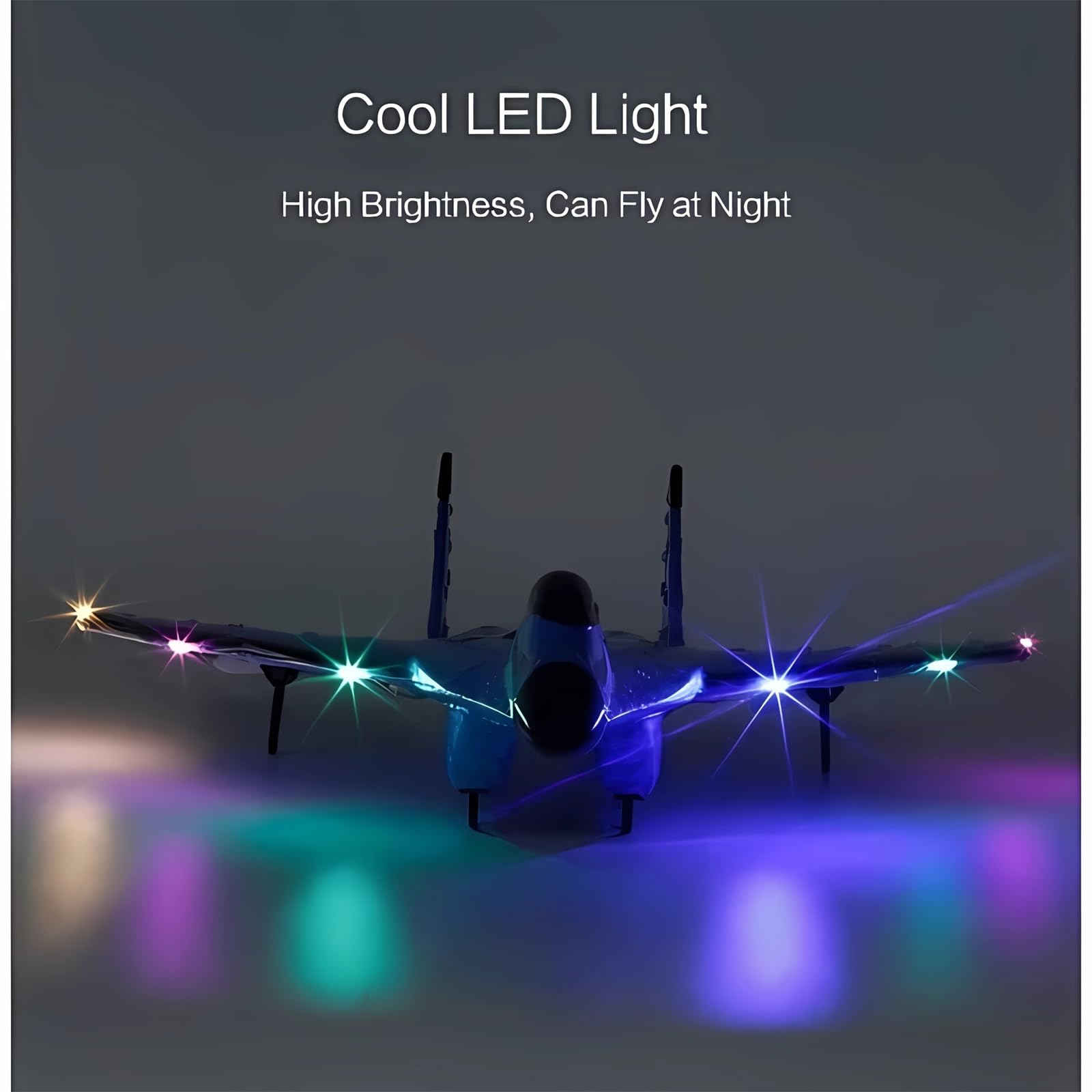 2023 New Remote Control Wireless Airplane Toy With Lights, USB Rechargeable SU-35 RC Remote Control Plane Glider, Outdoor Drop-Resistant Foam RC Air Planes Fighter Jet For Adults Aircraft Enthusiasts