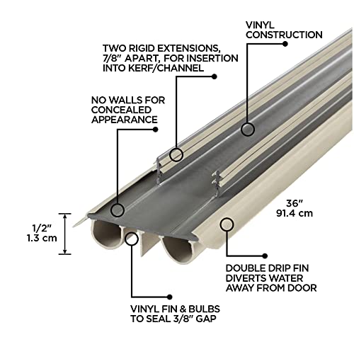 M-D Building Products 43820 Replacement Door Bottom, 35-3/4-Inch, Beige