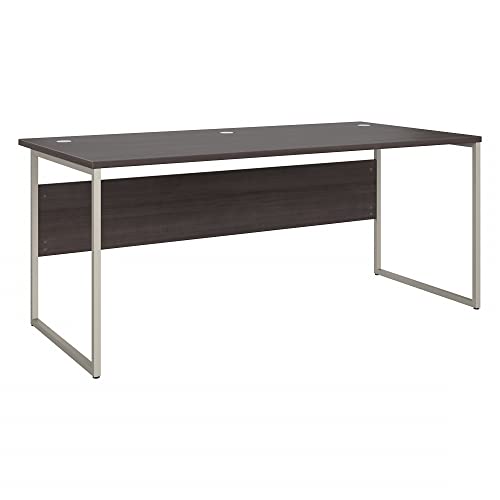 Bush Business Furniture Hybrid Computer Table Desk with Metal Legs, 72W x 36D, Storm Gray