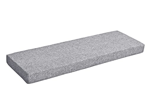 Kiyeocca Custom Cushion for Window Seat, Breakfast Nook Seat Cushions, Indoor Bench Seating Cushion Non Slip, High Density Foam Cushion for Bay Seat Window, 60 inches Long