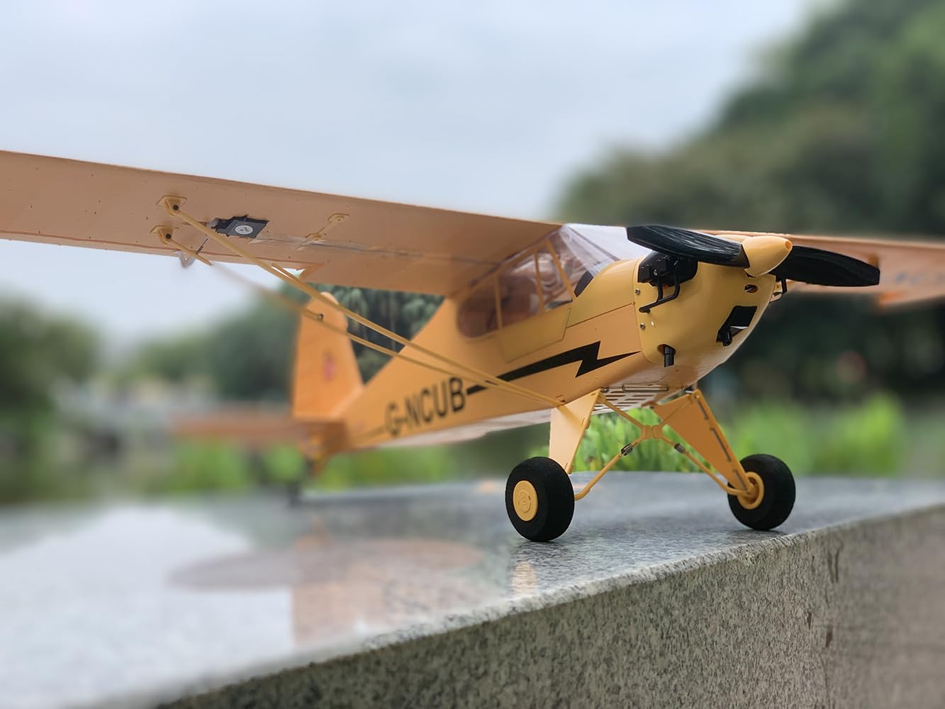 Ssccgym XK A160 RTF Large 25.6-Inch Brushless RC Plane 2.4GHZ 6-AXIS Gyro Remote Control Airplane J3 5CH EPP Foam World War II Aircraft Model Smart-Fly with Double-Batteries