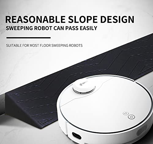 QUTBAG Doorway Plastic Threshold Ramps Lightweight Durable Rise Threshold Ramp for Wheelchair Scooter Wheelchair Sweeping Robot Non-Slip Ramp for Home Bathroom Garage (Size : 39.3x3.9x1.4inch)