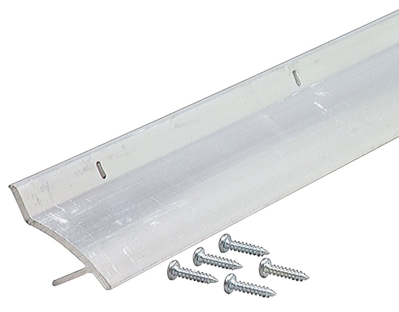 NuImage Awnings 48425 Series 2500 Aluminum Door Canopy with Support Arms, 48 inches Wide, White & M-D Building Products 6247 36-Inch Aluminum Drip Cap