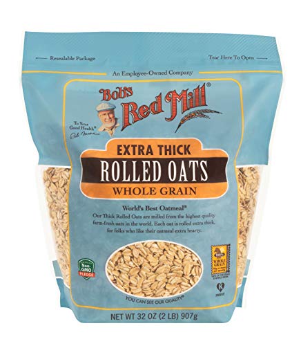 Bob's Red Mill Extra Thick Rolled Oats, 32-ounce (Pack of 4)