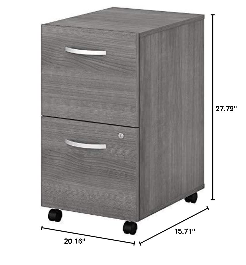 Bush Business Furniture Studio C File Cabinet, Platinum Gray