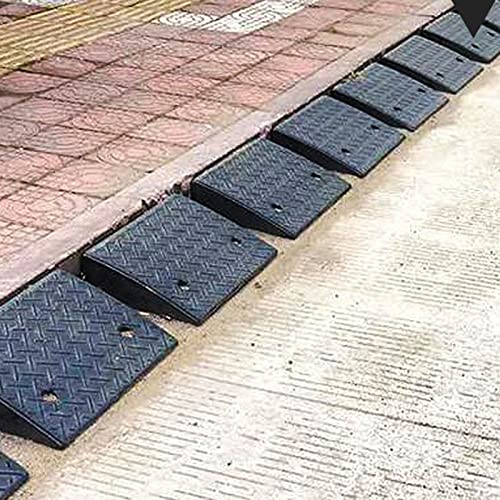 Rubber Curb Ramp, Heavy-DutyCapacity Threshold Ramps, Duty Door Step Ramp For Wheelchairs, Mobility Scooters And Power Chairs, Driveway Curb Ramp With Slip-Resistant ( Size : 50*100*19cm(19.6*39.3*7.4