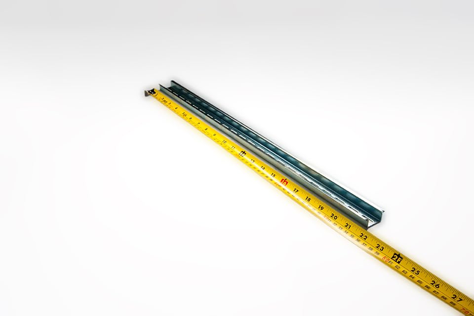 ONE Pre-Cut 550 mm (~22 INCH(21.7")) RoHS steel slotted 35 x 15 mm DIN rail