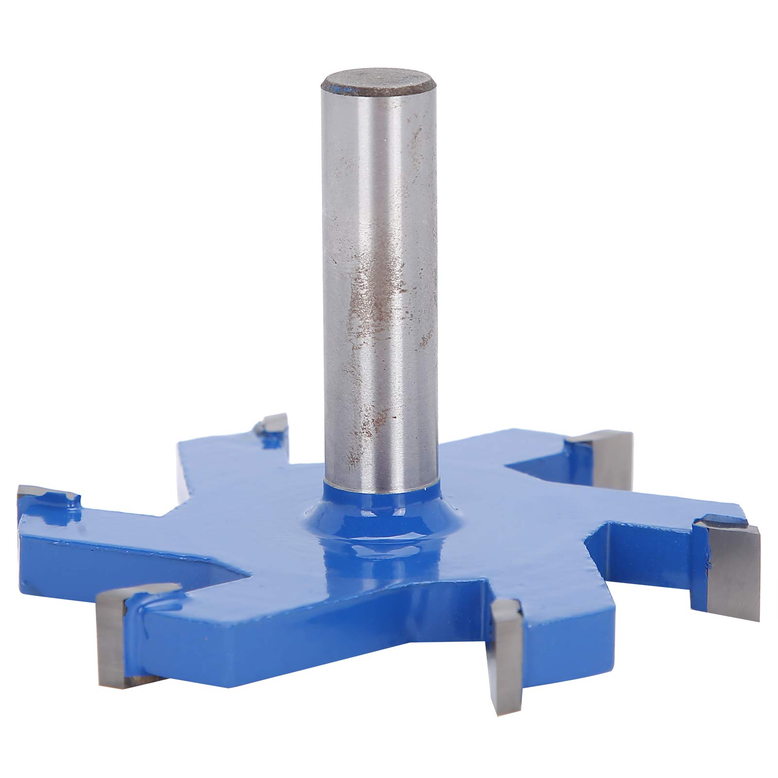 CNC Spoilboard Surfacing Router Bit, 6 Wings 1/2" Shank CNC Router Slotting Bits for Mortise Joint, Finger Joint, Acoustic Panels - 85mm Cutting Dia