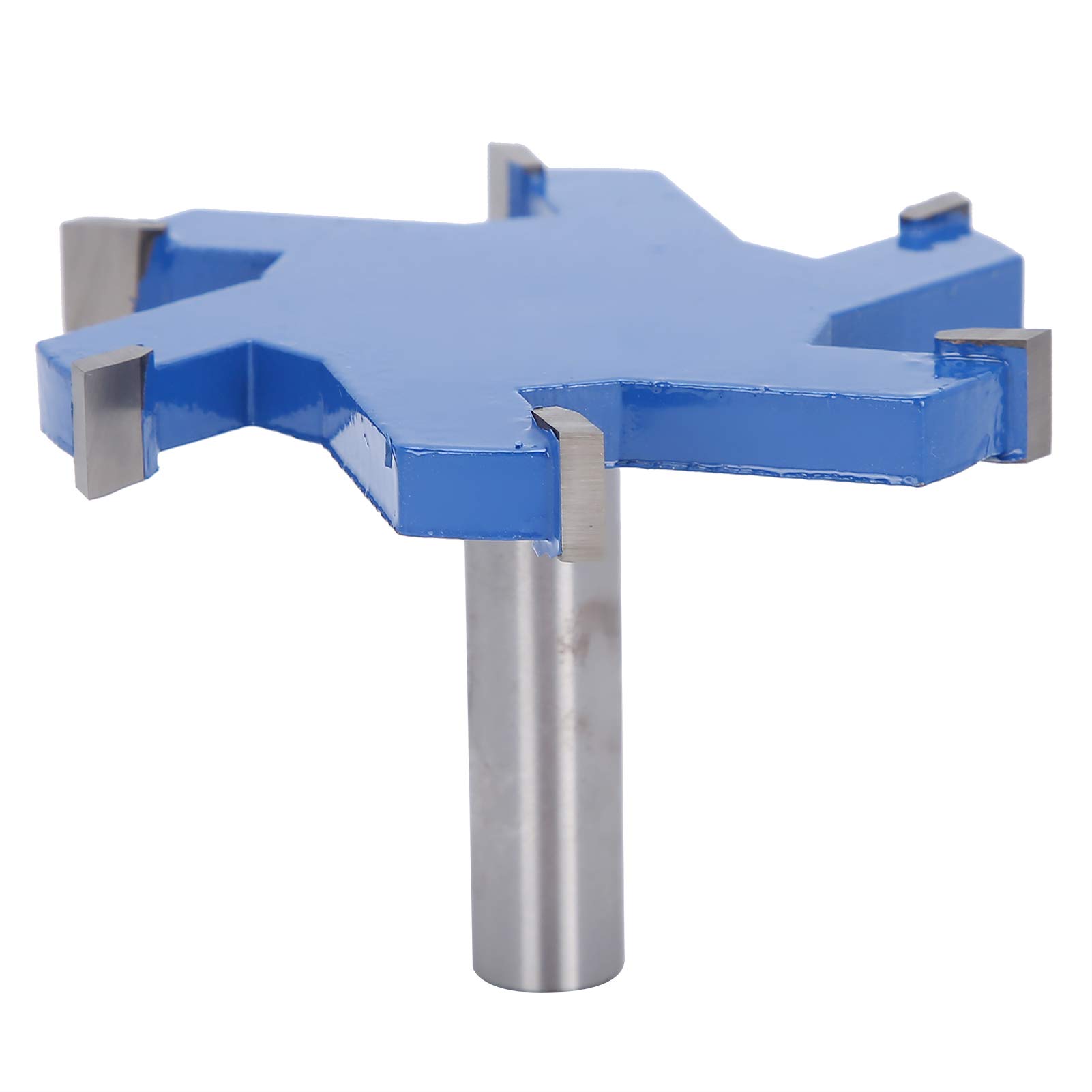 CNC Spoilboard Surfacing Router Bit, 6 Wings 1/2" Shank CNC Router Slotting Bits for Mortise Joint, Finger Joint, Acoustic Panels - 85mm Cutting Dia