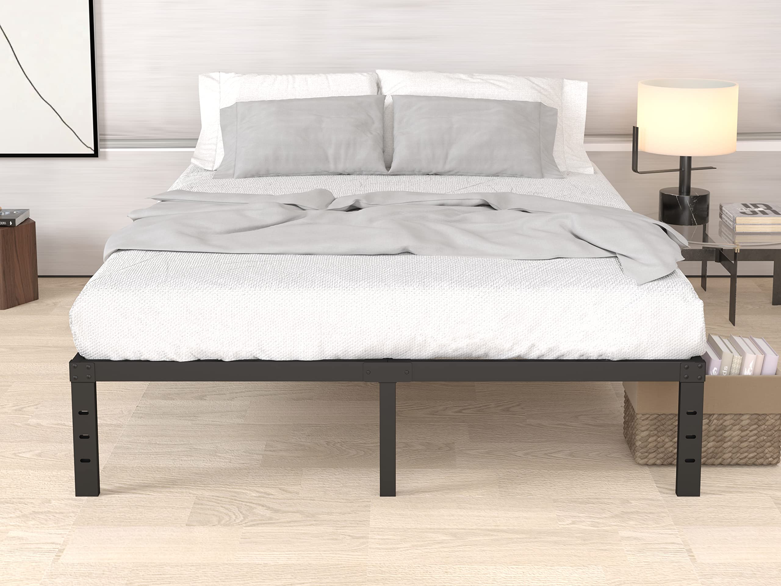 Goltriever 14 Inch California King Bed Frame Metal, Platform Bed Frame California King Size, Easy Assembly, Heavy Duty, No Box Spring Needed