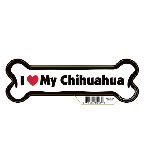 Magyar Enterprises 7" Dog Bone Magnet - Works Great on Cars, Refrigerators, Mailboxes and More (I Love My Chihuahua)