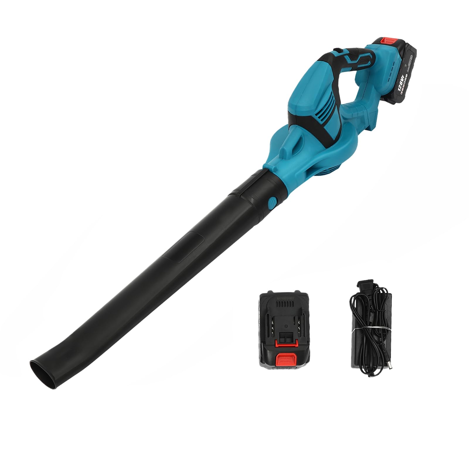 HinLIaDa Cordless Leaf Blower, 21V Battery Operated Leaf Blower Cordless Electric Handheld Blower with Battery and Fast Charger, Electric Leaf Blower for Patio, Leaves & Snow Blowing