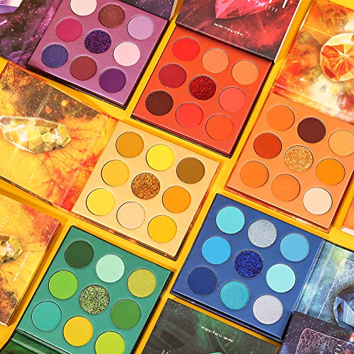 Docolor Eyeshadow Palette 54 Colors Gemstone Eye Shadow Palette Highly Pigmented Mattes Glitter Shimmers Naked Smokey Cream Powder Blendable Long Lasting Waterproof Colorful Professional Makeup Palette