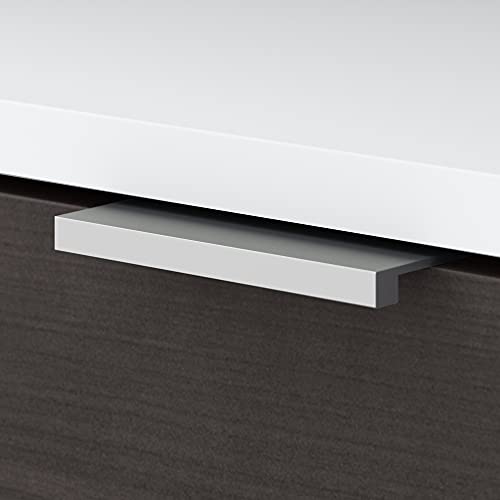 Bush Business Furniture Jamestown 60W Desk with 4 Drawers, Storm Gray/White