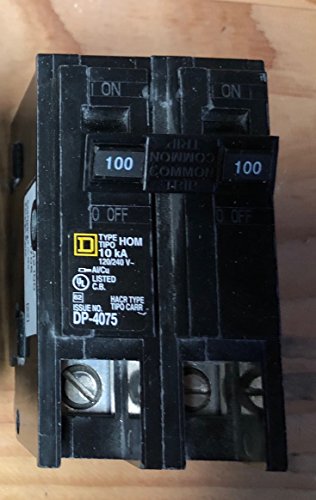 Square D by Schneider Electric HOM2448M100PCVP Homeline 100 Amp 24-Space 48-Circuit Indoor Main Breaker Load Center with Cover - Value Pack (Plug-on Neutral Ready), & 00-Amp Two-Pole Circuit Breaker