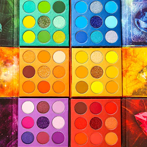 Docolor Eyeshadow Palette 54 Colors Gemstone Eye Shadow Palette Highly Pigmented Mattes Glitter Shimmers Naked Smokey Cream Powder Blendable Long Lasting Waterproof Colorful Professional Makeup Palette