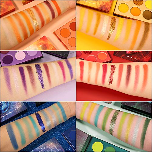 Docolor Eyeshadow Palette 54 Colors Gemstone Eye Shadow Palette Highly Pigmented Mattes Glitter Shimmers Naked Smokey Cream Powder Blendable Long Lasting Waterproof Colorful Professional Makeup Palette
