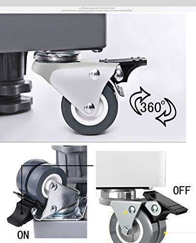 Adjustable Plant Stand (15-20’’) with Wheels Large Potted Planter Plant Stand on Wheels Pound Heavy Duty Plant Dolly Movable Plant Caddy Adjustable Rolling Tray Coaster…