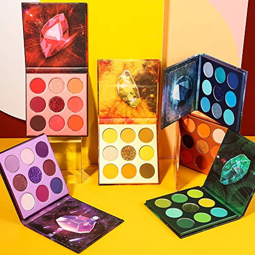 Docolor Eyeshadow Palette 54 Colors Gemstone Eye Shadow Palette Highly Pigmented Mattes Glitter Shimmers Naked Smokey Cream Powder Blendable Long Lasting Waterproof Colorful Professional Makeup Palette