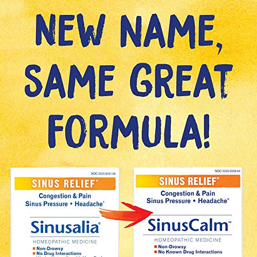Boiron Sinuscalm Tablets for Sinus Pain Relief, Runny Nose, Congestion, Sinus Pressure, Headache - 120 Count (Pack of 1)