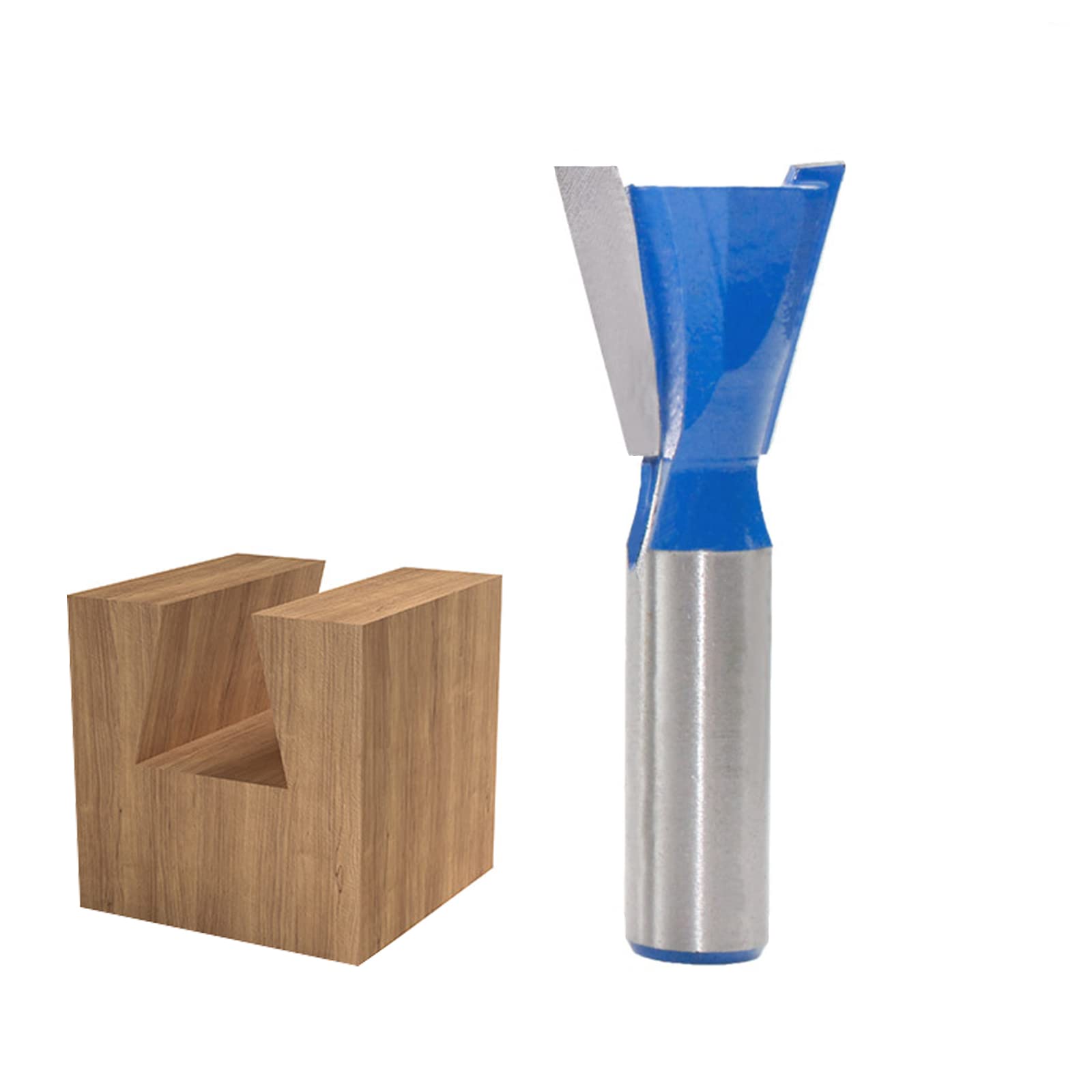 CHCYWJGJ 1-1/2” Dovetail Router Bit 1/2 Shank Half-Blind & Through Dovetail Bits Wood Joints Cutter Tool for Making Boxes Drawers Chests for Engraving Router planing Head Wood Cutter