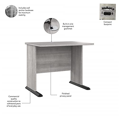 Bush Business Furniture Series A 36W Desk, Platinum Gray