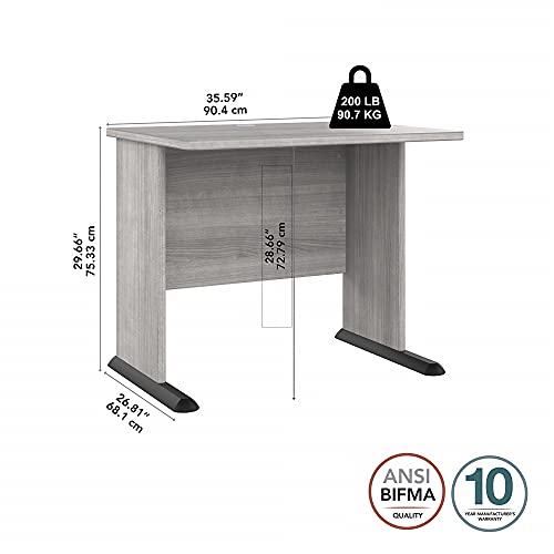 Bush Business Furniture Series A 36W Desk, Platinum Gray