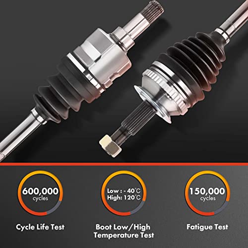 A-Premium Pair (2) Rear CV Axle Shaft Assembly Compatible with Nissan Rogue 2014-2020, Rogue Sport 2017-2020, AWD, Driver and Passenger Side, Replace# 396004BA0A