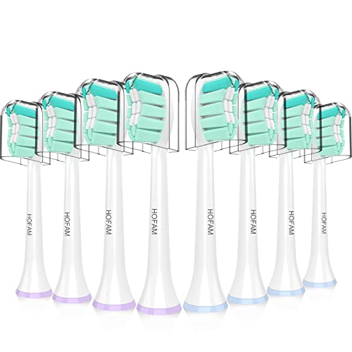 Toothbrush Replacement Heads for Philips Sonicare Replacement Heads, Electric Replacement Brush Head Compatible with Phillips Sonic Care Toothbrush Head, 8 Pack