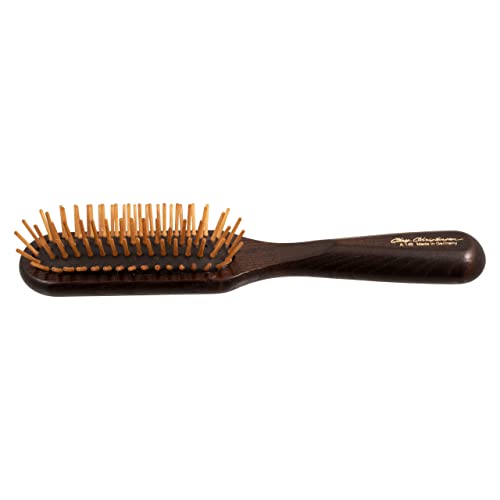 Chris Christensen Dog Brush, 20 mm Oblong, Wood Pin Series, Groom Like a Professional, Readl Wood Pins, 100% Static-Free, Redistribute Natural Oils into Coat, Reduces Painful Pulling