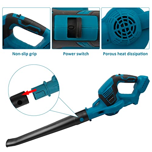 ARyee 18V Cordless Leaf Blower, Electric Leaf Blower with 5.0Ah Battery and Fast Charger, Lightweight Powerful Blower Battery Operated for Lawn Care, Snow Blowing