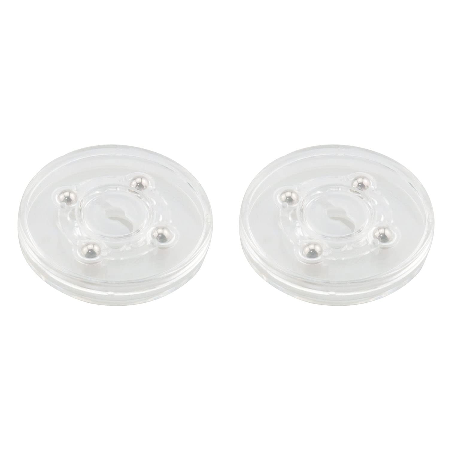 YHXiXi 2pcs Clear Acrylic Lazy Susan 2.5 Inch for Kitchen Base Turn Dining Table Plastic Food Storage Container Spice Rack Kitchen Accessories