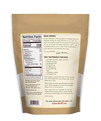 Bob's Red Mill Organic Spelt Flour, 20-ounce (Pack of 4)