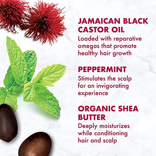 Shea Moisture Shampoo and Conditioner Set, Jamaican Black Castor Oil Strengthen & Restore, 16 Fl Oz Shampoo & 13 Fl Oz Conditioner, Shea Butter, Peppermint & Apple Cider Vinegar, Sulfate FreeĀ