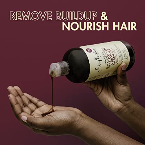 Shea Moisture Shampoo and Conditioner Set, Jamaican Black Castor Oil Strengthen & Restore, 16 Fl Oz Shampoo & 13 Fl Oz Conditioner, Shea Butter, Peppermint & Apple Cider Vinegar, Sulfate FreeĀ