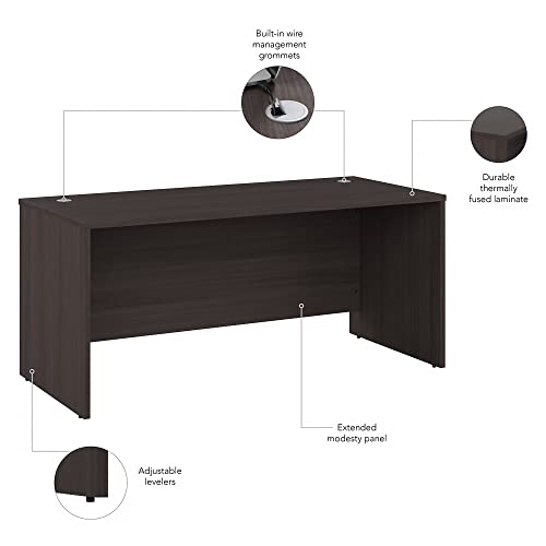 Bush Business Furniture Studio C Office Desk, 66W x 30D, Storm Gray