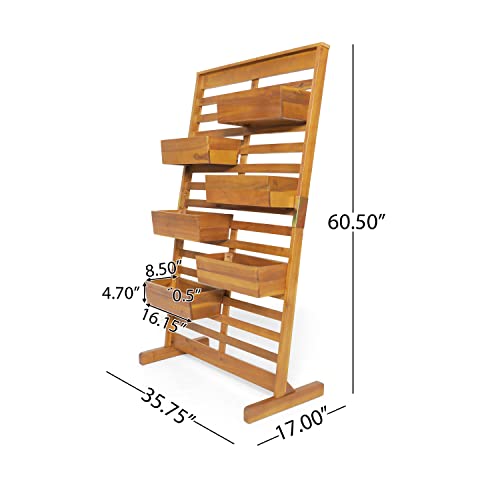 Christopher Knight Home Thiago Outdoor Plant Stand, Teak