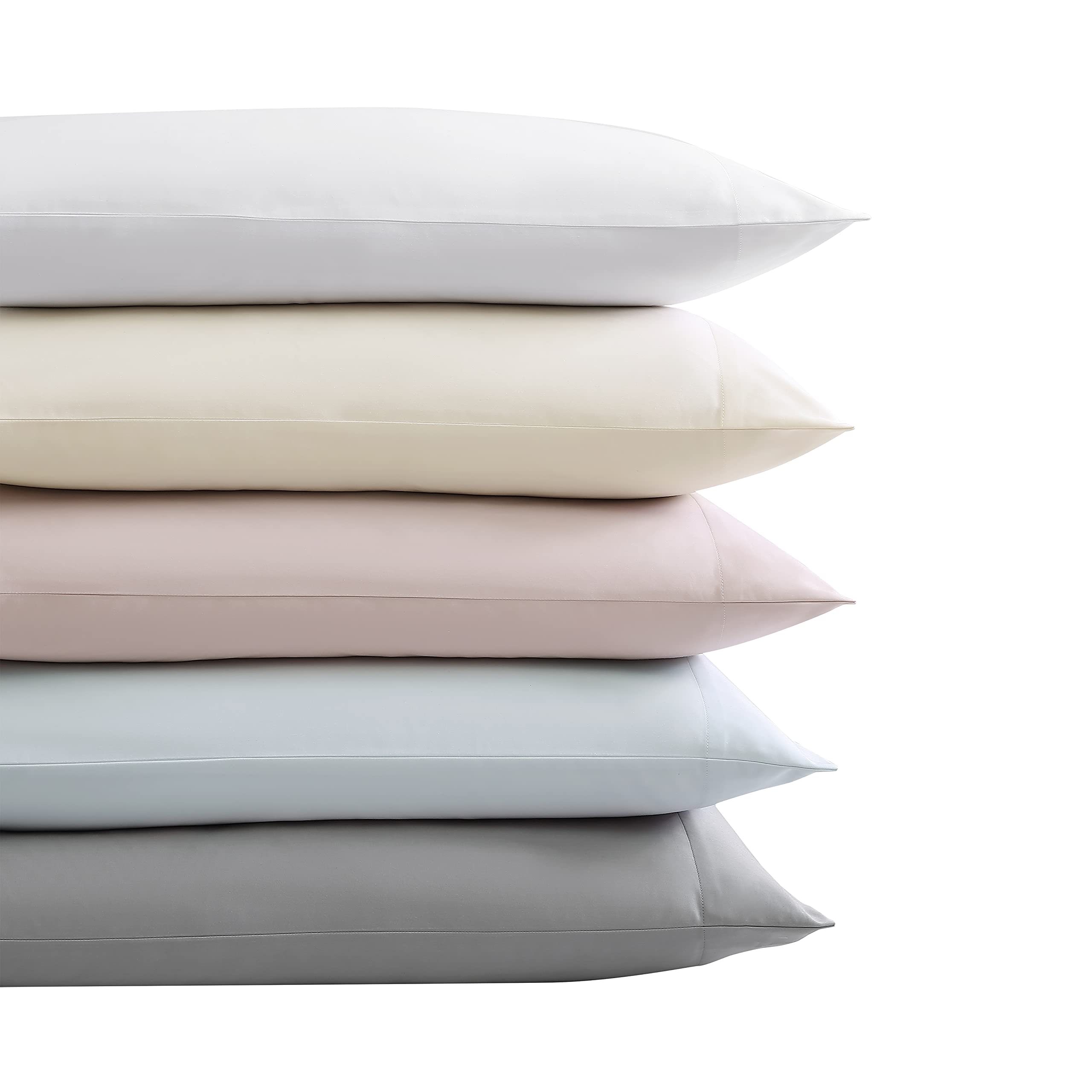 Vera Wang - Queen Sheet Set, Luxury Sateen Cotton Bedding, 800 Thread Count, Soft & Smooth Home Decor (Rose Quartz, Queen)
