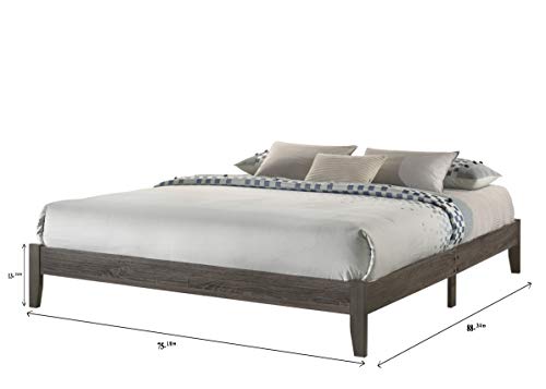 Crown Mark Skyler Platform Bed Frame, California King