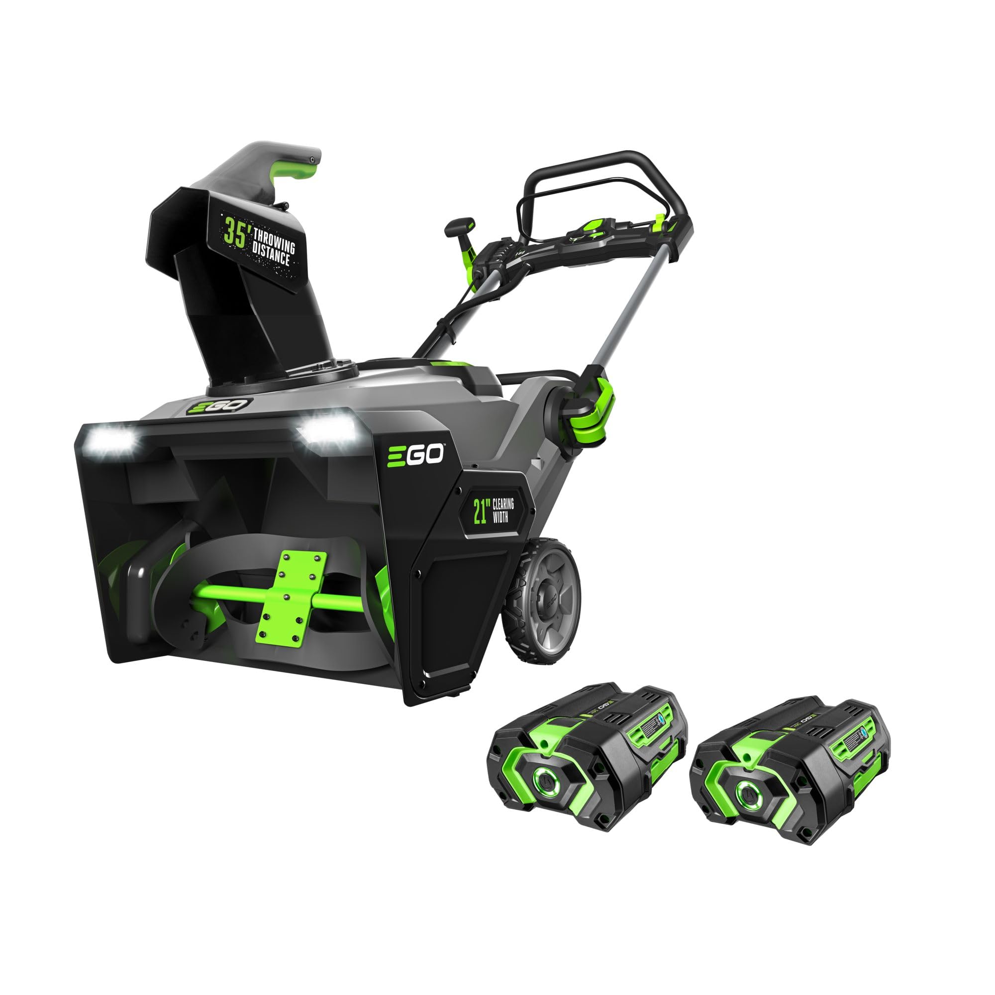 EGO Power+ SNT2102 21-Inch 56-Volt Lithium-Ion Cordless Snow Blower with Peak Power - (2) 5.0Ah Batteries and Rapid Charger Included