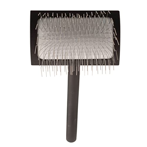 Chris Christensen Grooming Bundle - Just Divine Ready to Use Brushing Dog Spray, Prevents Brushing Damage, Light Detangler - Big K Slicker Dog Brush Medium, Perfect for Doodles, Angled Polished Pins