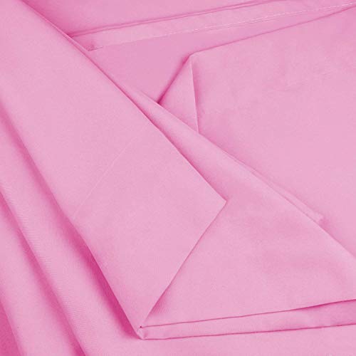 4-Piece BedSheets Set-800 Thread Count-100% Cotton Bedding Set for Twin XL Size Bed-Long Staple Cotton Soft Sateen Weave, Fits Upto 22'' Deep Pockets Fitted Sheet-Pink