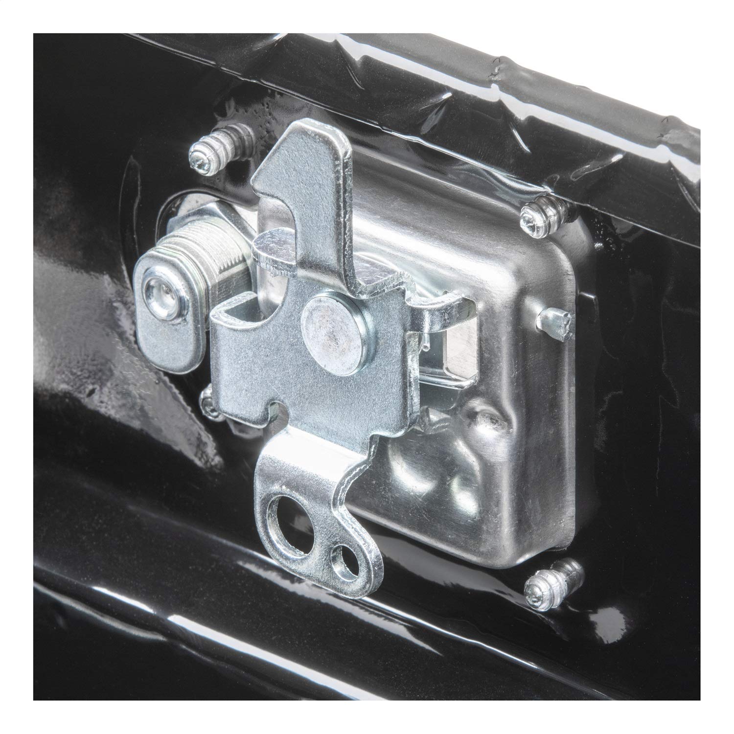 UWS TBSM-72-BLK Black Aluminum Side Mount Box with Beveled Insulated Lid